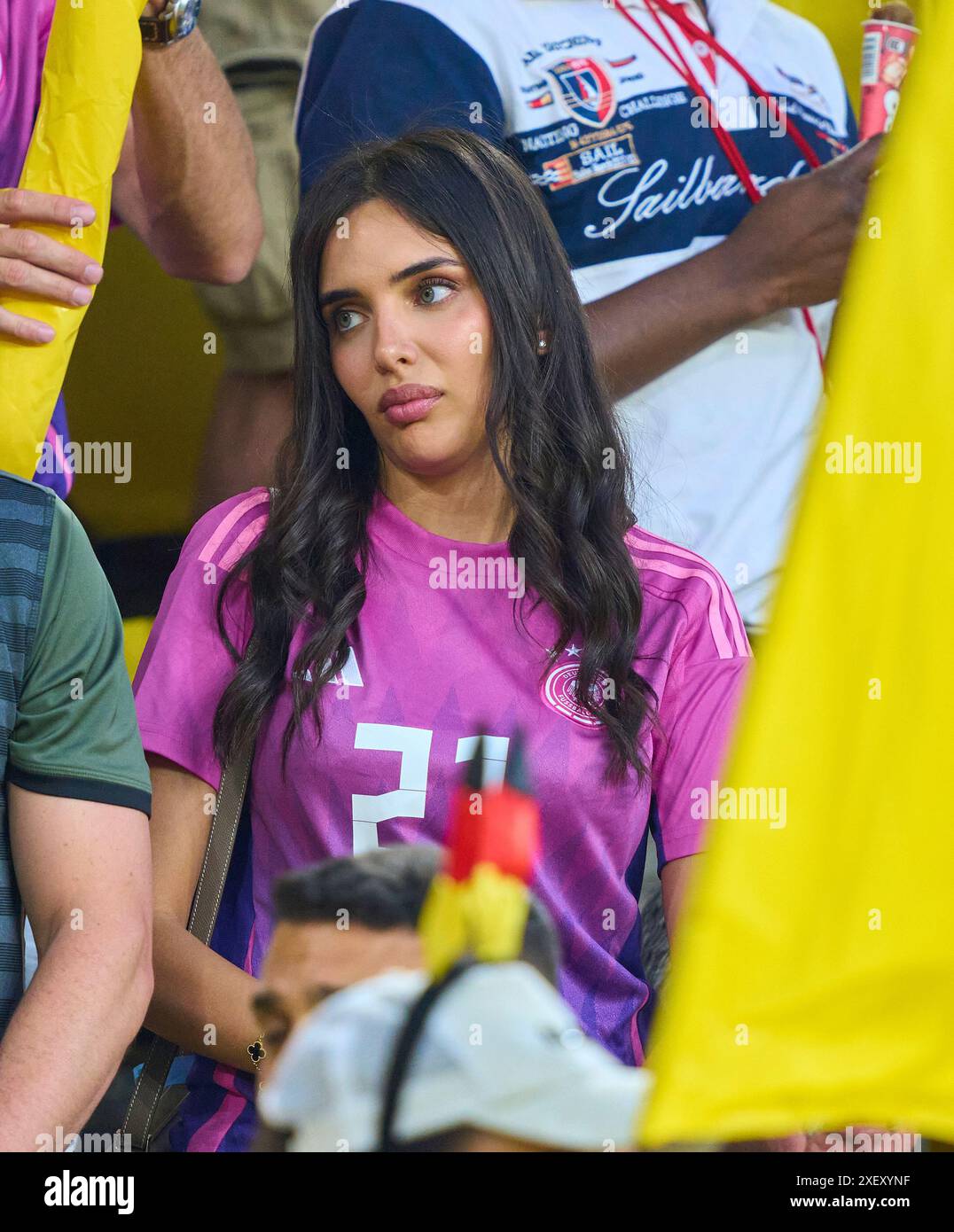 Dortmund, Germany. 29th June, 2024.Sara Arfaoui wife of Ilkay Gündogan ...