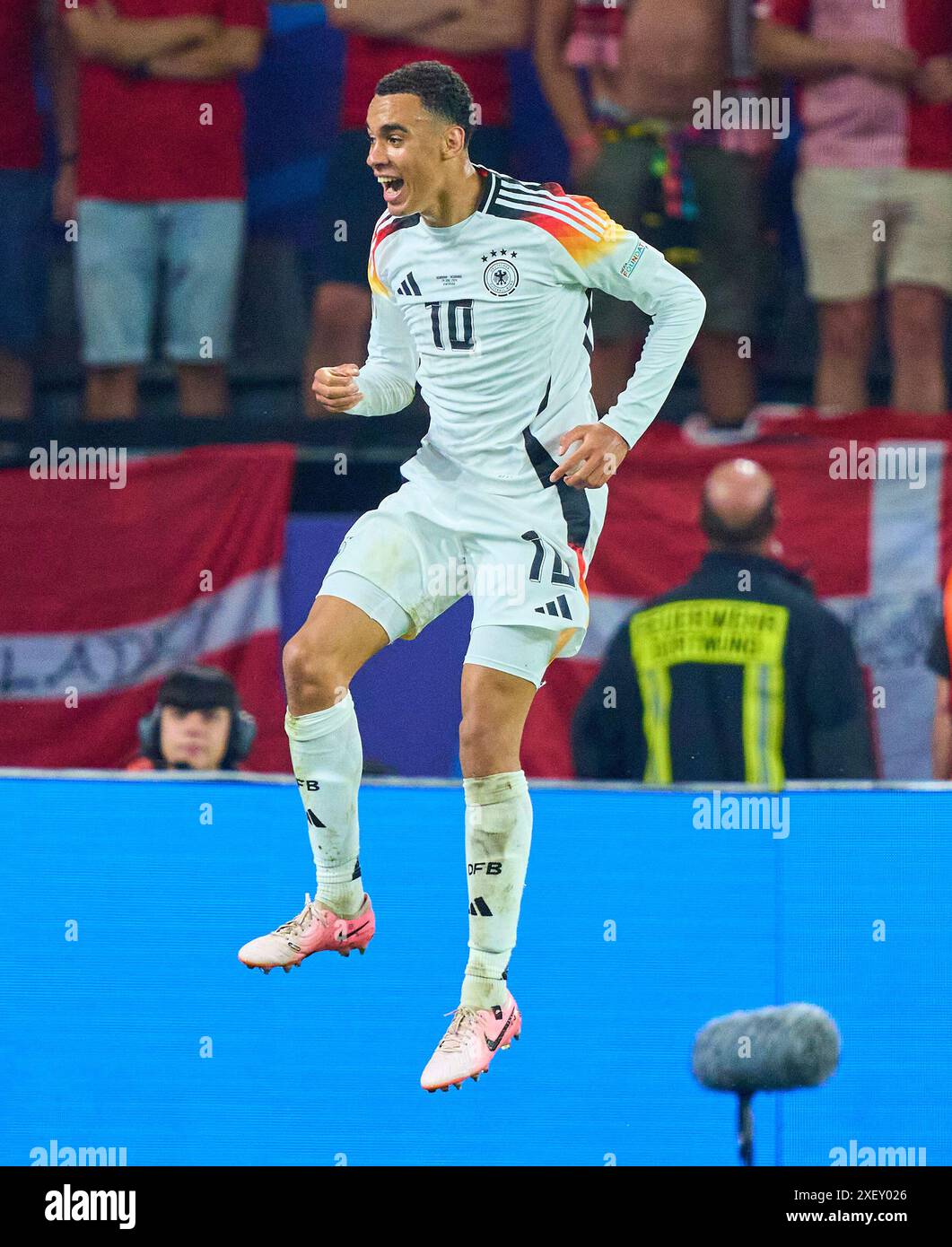 Dortmund, Germany. 29th June, 2024. Jamal Musiala, DFB 10 celebrates ...
