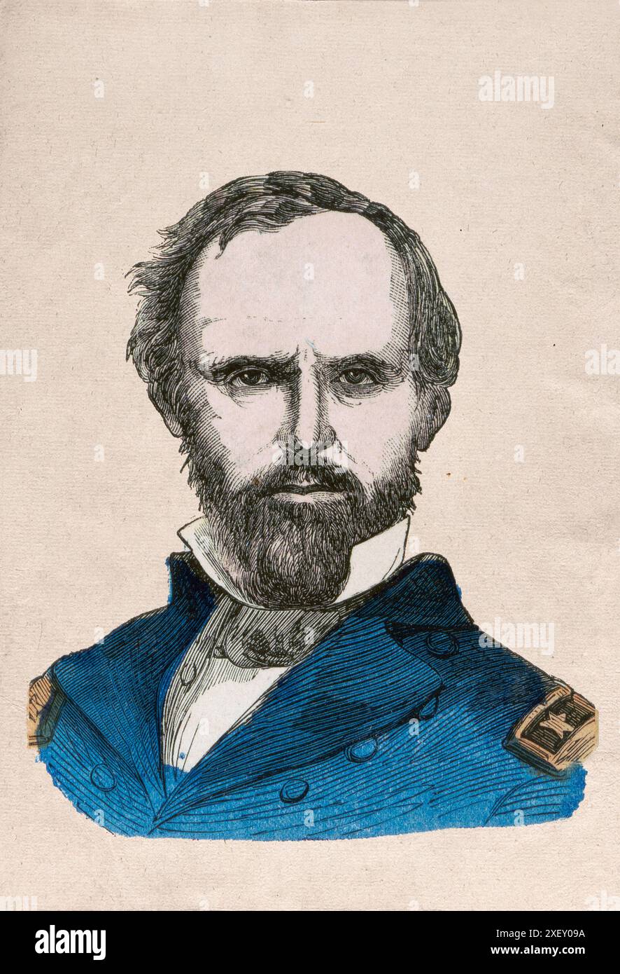 Portrait of general Sherman. William Tecumseh Sherman (1820 – 1891) was ...