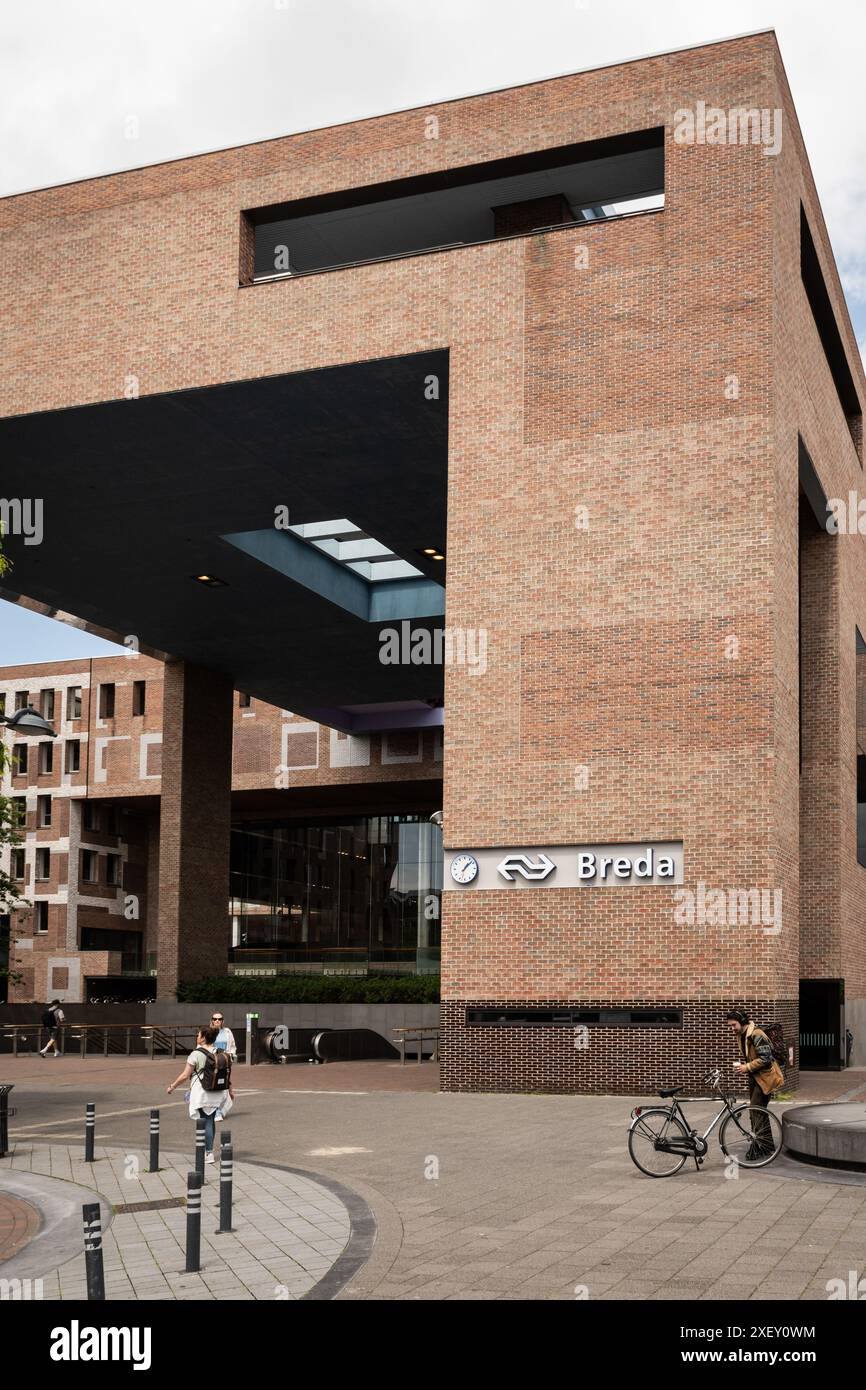 Breda, Netherlands 06.17.24 outside of public transport building NS ...