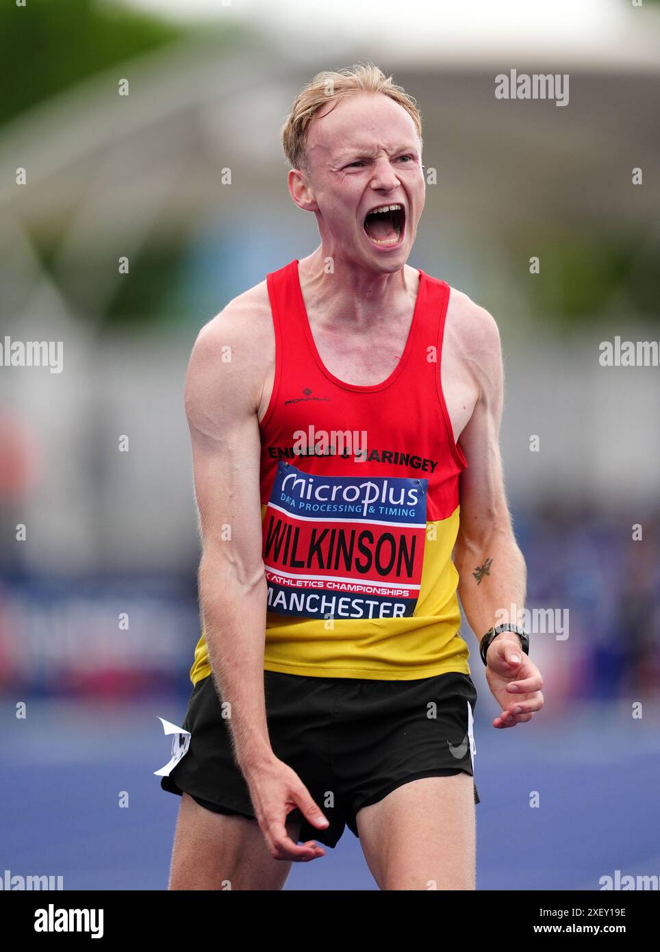 Callum Wilkinson wins the Men's 10000m Walk during day two of the ...