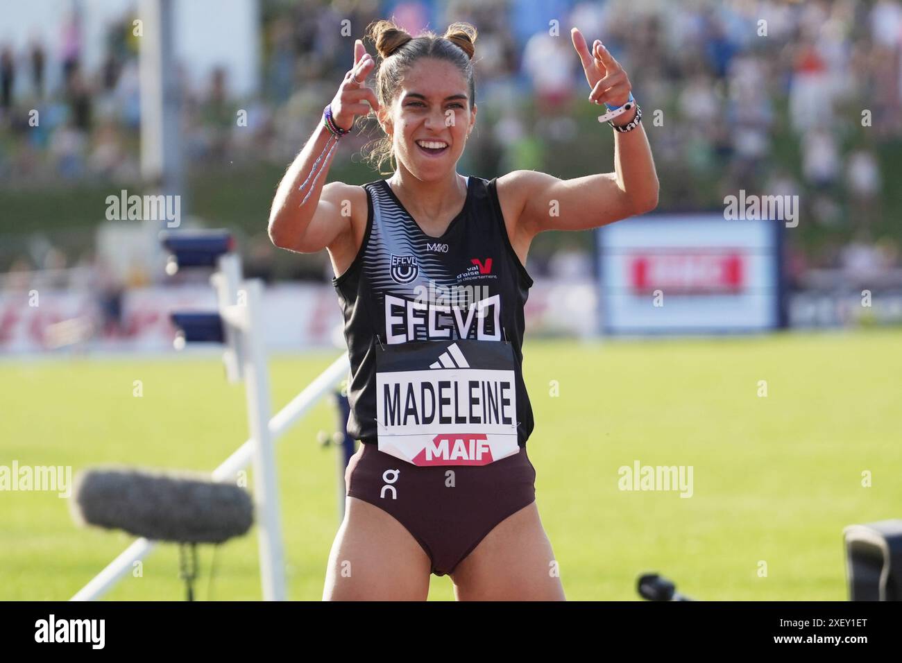 Angers, France. 28th June, 2024. Sarah Madeleine, Women's 5000 M during ...