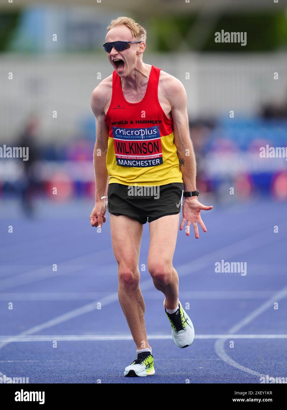 Callum Wilkinson wins the Men's 10000m Walk during day two of the ...