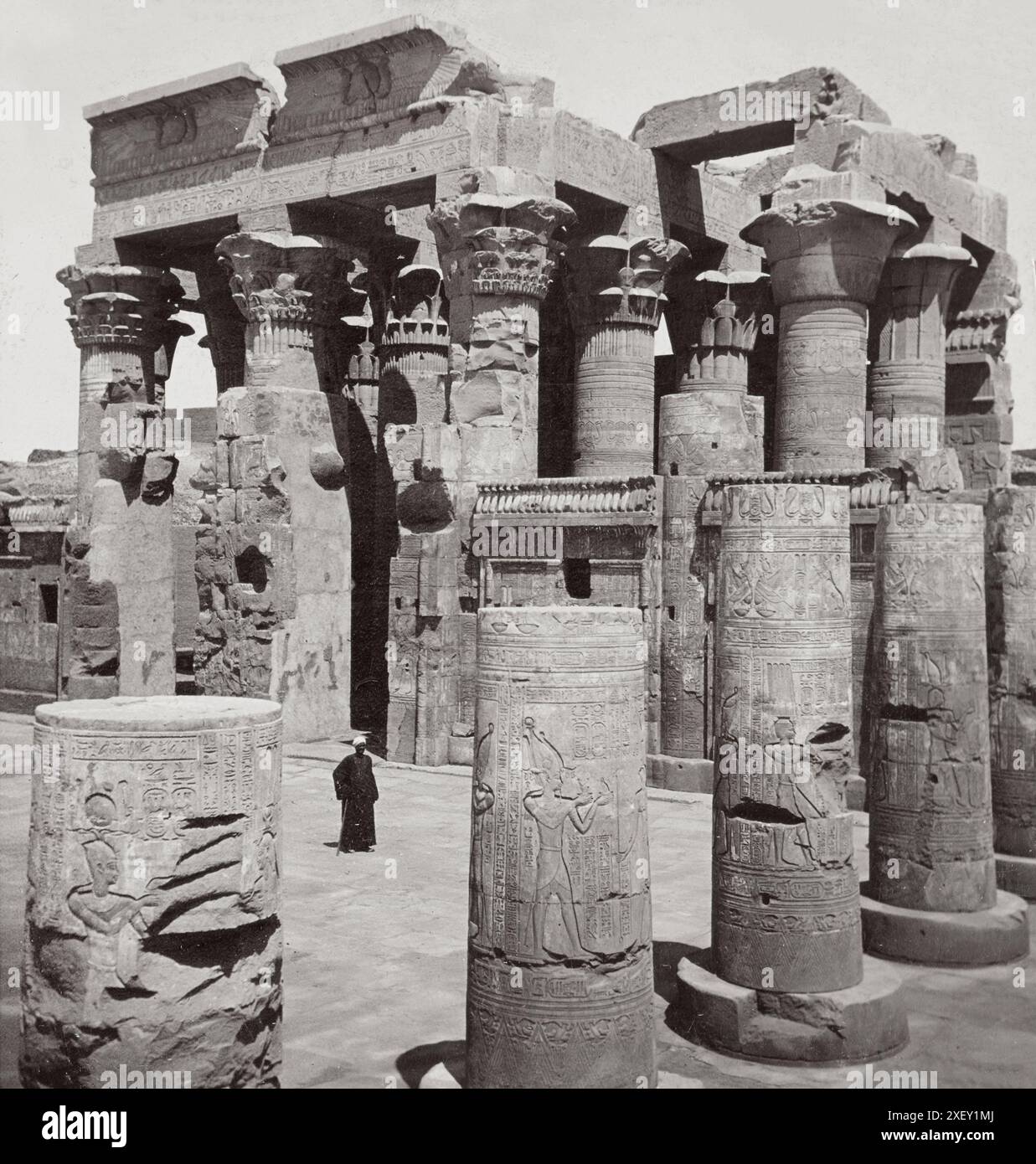 Archival photo of temple of kom ombo hi-res stock photography and ...