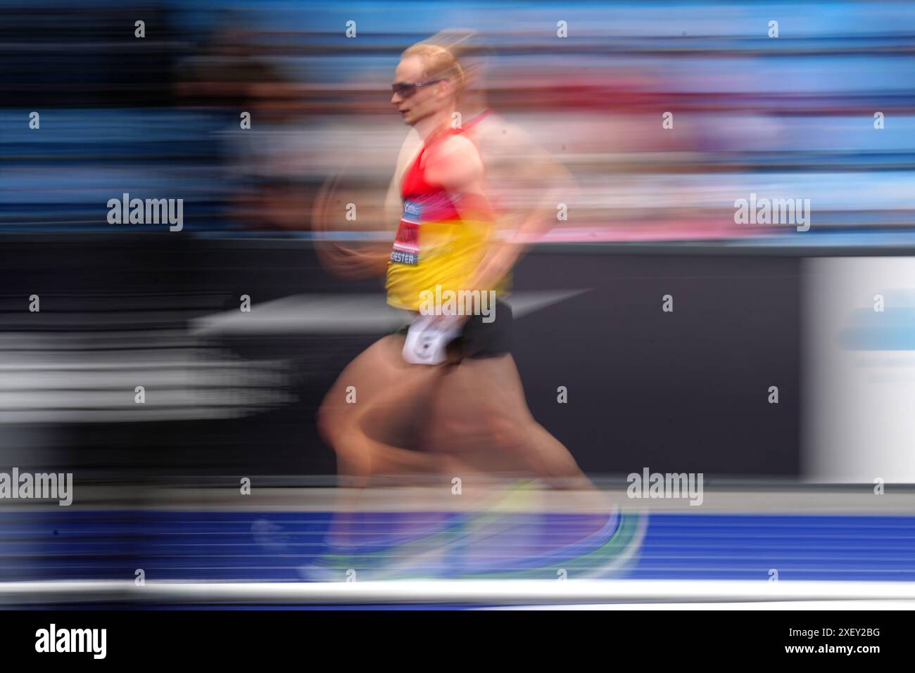 Callum Wilkinson in the Men's 10000m Walk during day two of the Olympic ...