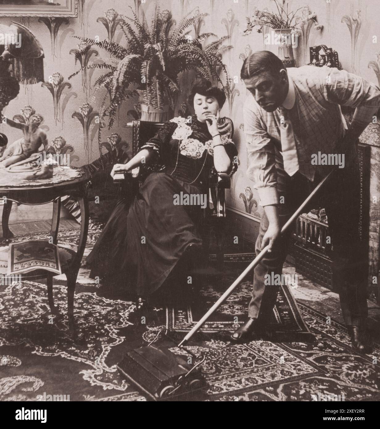 Vintage photo of love. "Take your time Mr. Peck- haste makes waste ...