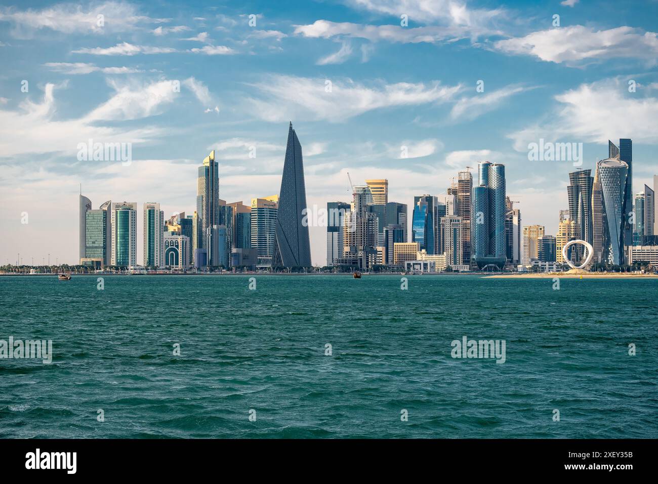 Burj qatar palm tower doha hi-res stock photography and images - Alamy