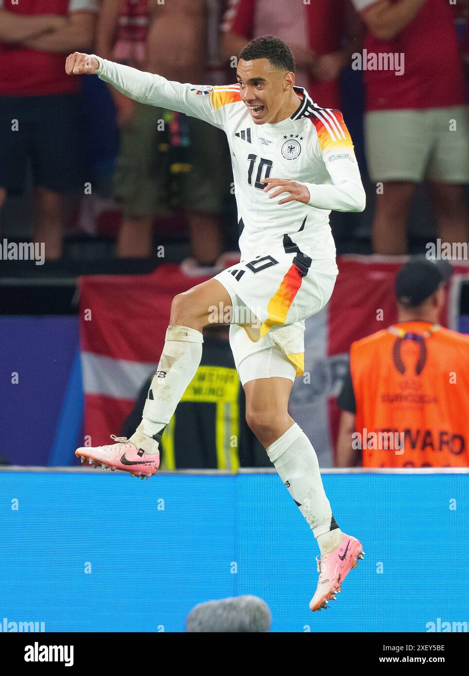 Dortmund, Germany. 29th June, 2024. Jamal Musiala, DFB 10 celebrates ...