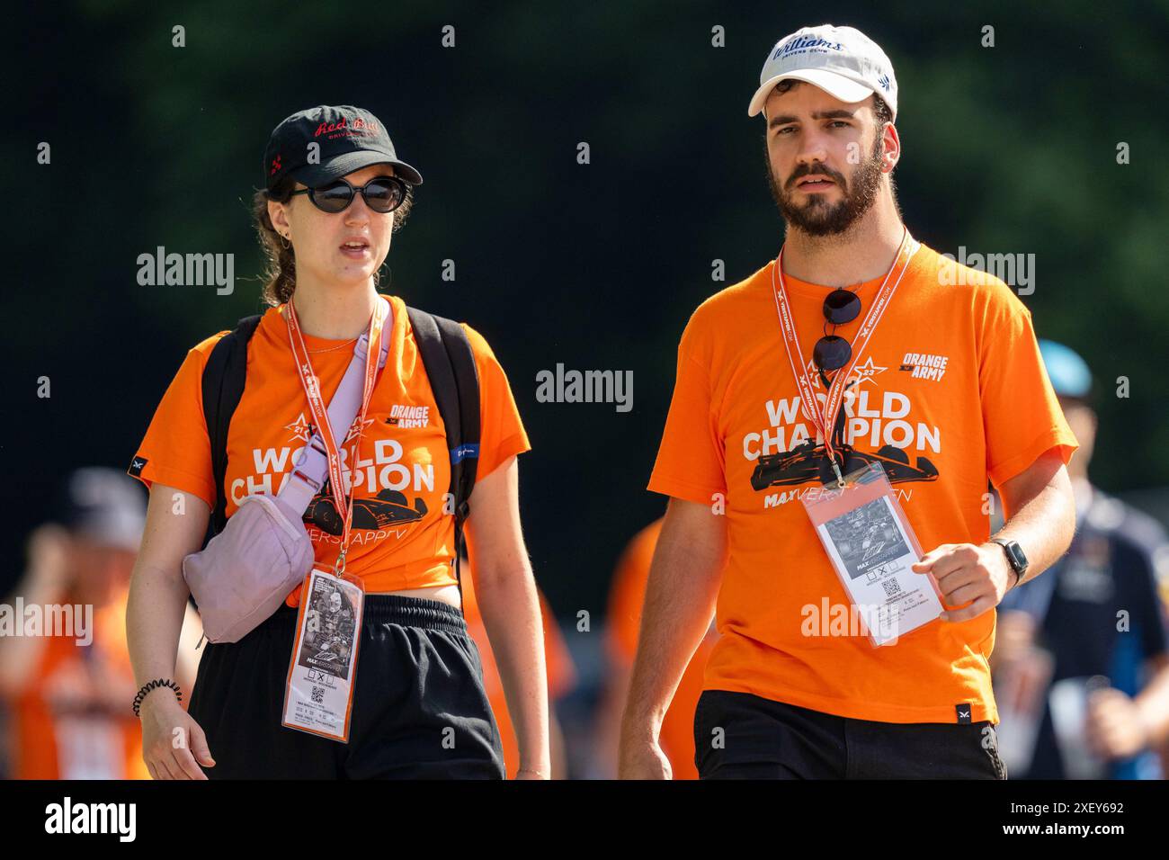 SPIELBERG, AUSTRIA - JUNE 30: Fans of Max Verstappen during the F1 ...