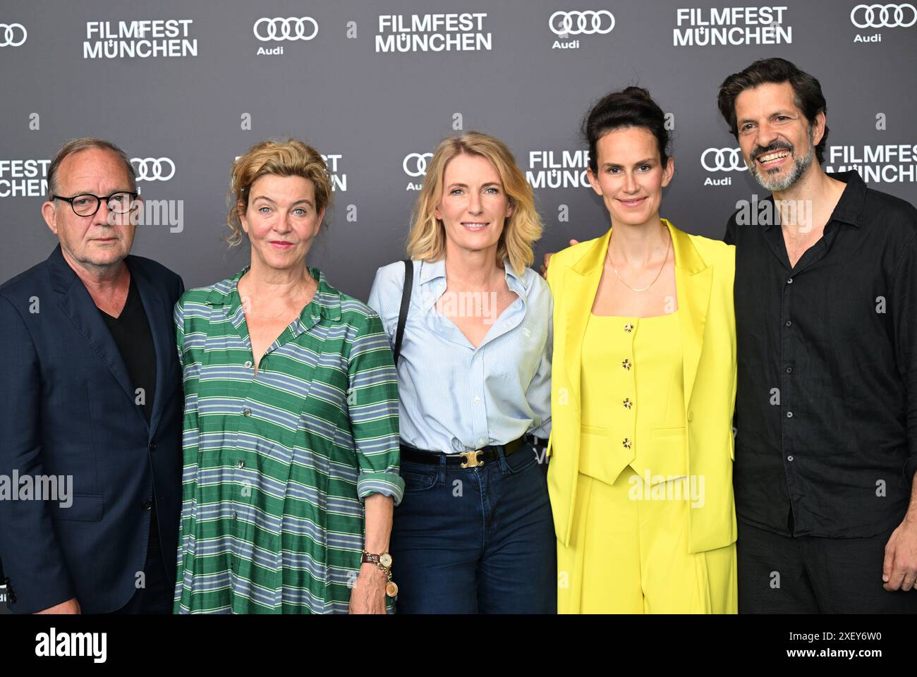 30 June 2024, Bavaria, Munich: Actors Uwe Preuss (l-r), Margarita ...