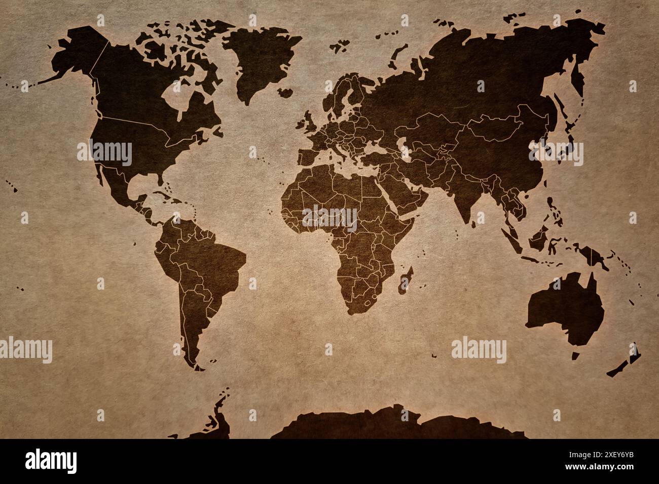 Digital composite world map hi-res stock photography and images - Alamy