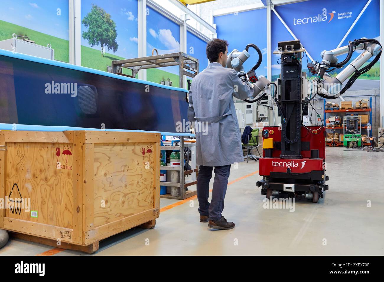 Use of flexible robotics in industrial manufacturing processes, Mobile ...