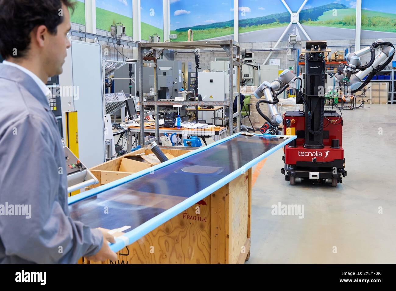 Use of flexible robotics in industrial manufacturing processes, Mobile ...