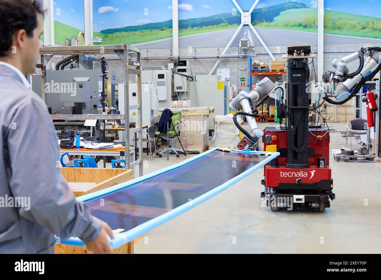 Use of flexible robotics in industrial manufacturing processes, Mobile ...