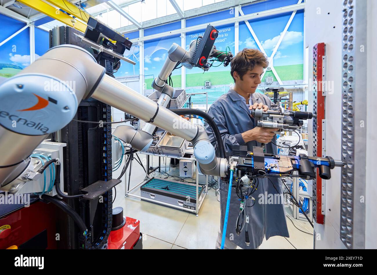 Use of flexible robotics in industrial manufacturing processes, Mobile ...