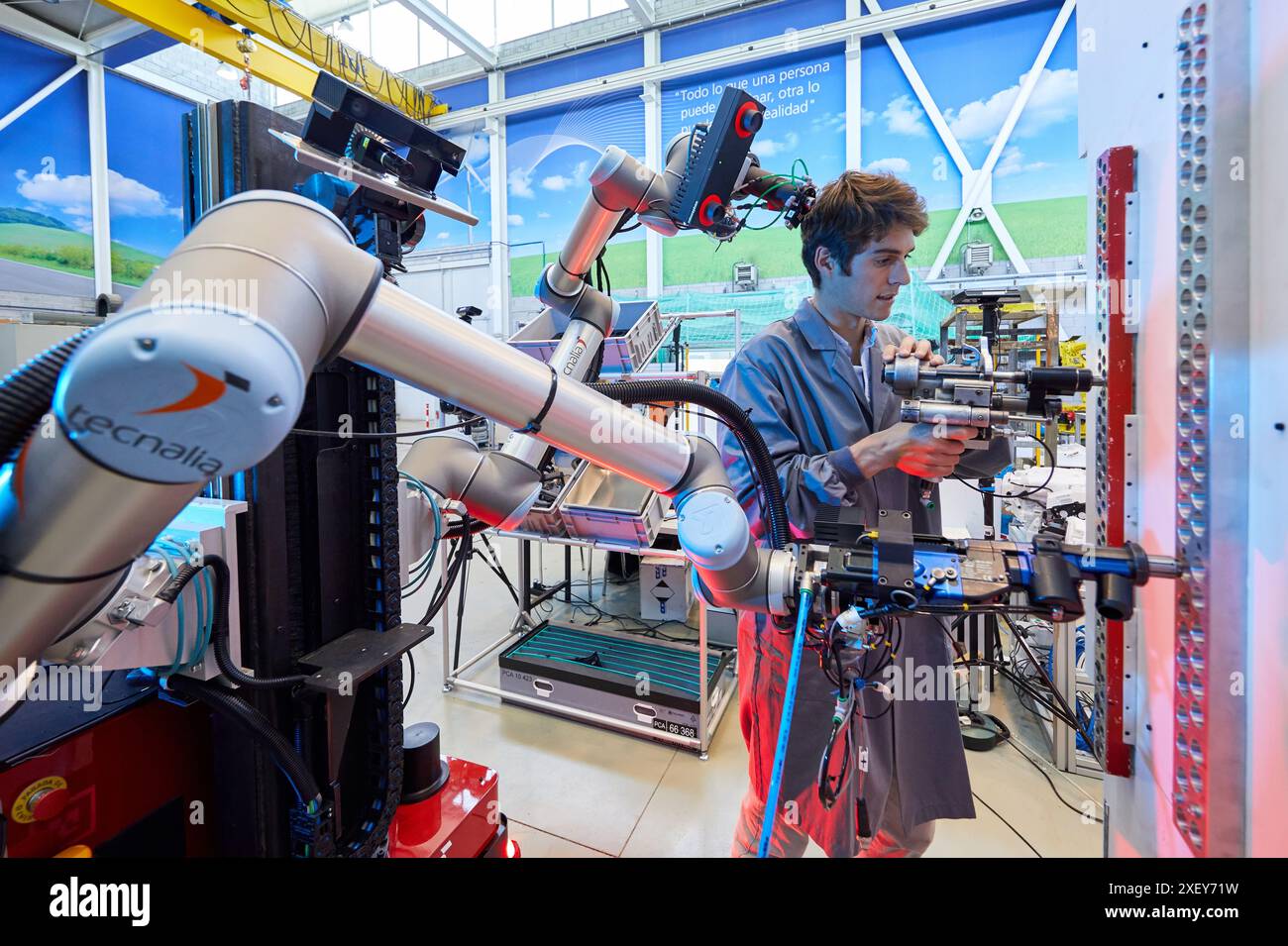 Use of flexible robotics in industrial manufacturing processes, Mobile ...