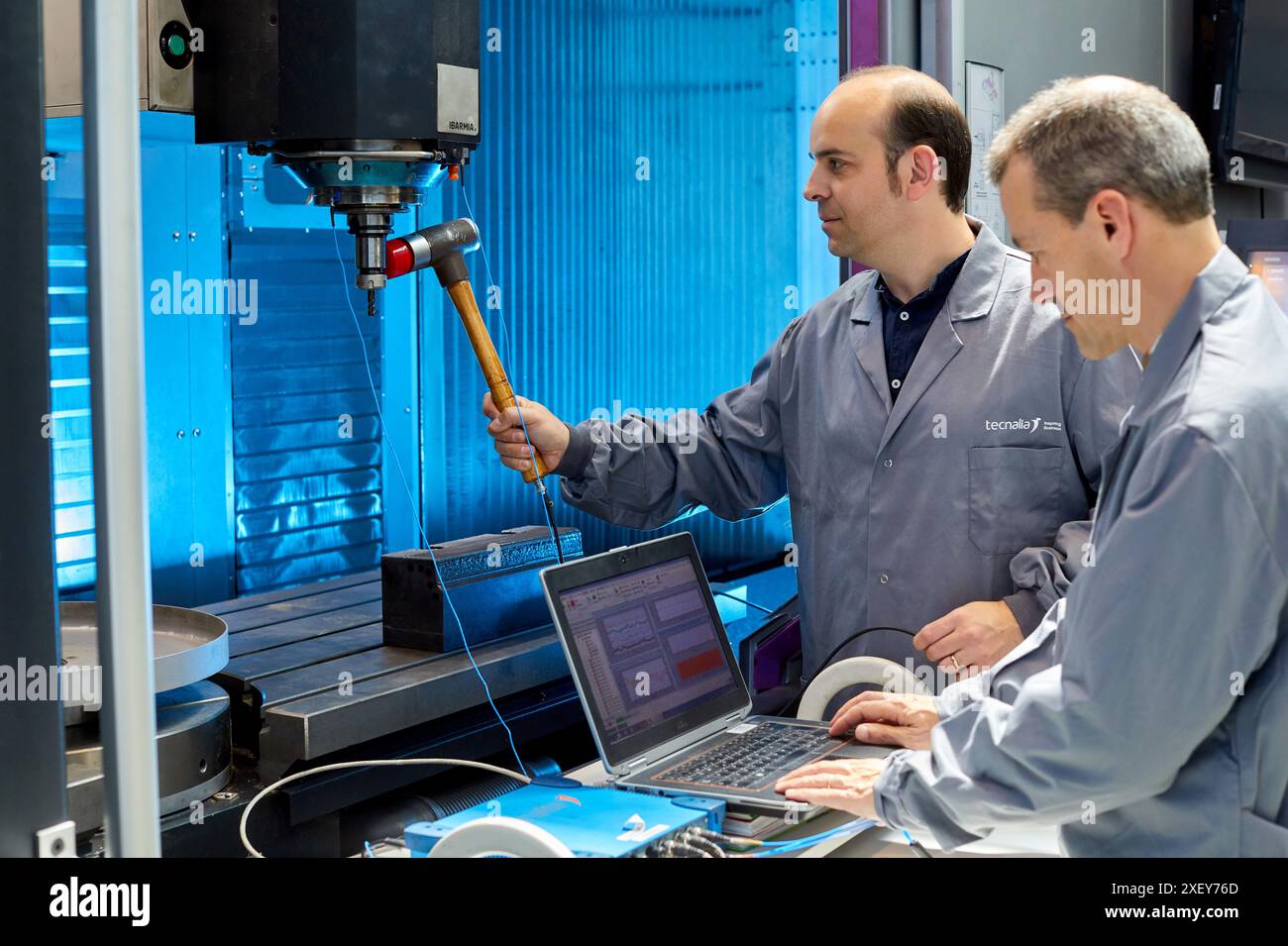 Sensorized and monitored machine for Modal analysis, Vibrational ...