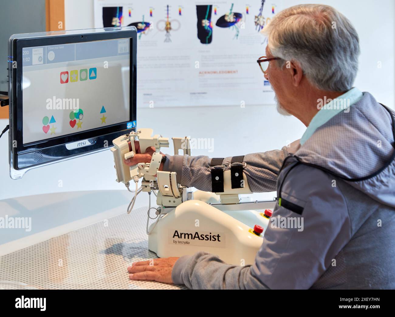 Assistive robot for upper limb rehabilitation hi-res stock photography ...