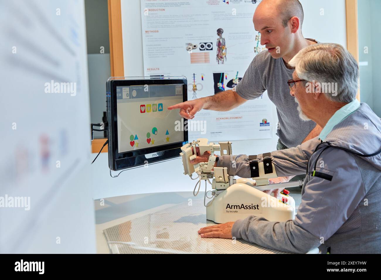 Assistive robot for upper limb rehabilitation hi-res stock photography ...