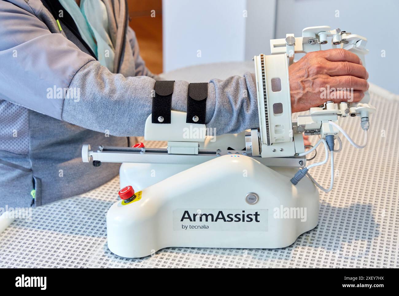Assistive robot for upper limb rehabilitation hi-res stock photography ...