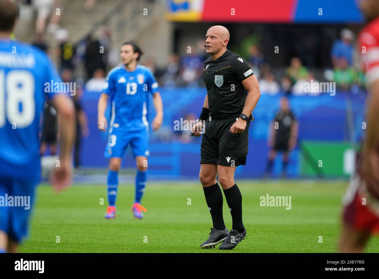 Berlin, Germany. 29th June, 2024. Referee Szymon Marciniak of Poland in ...