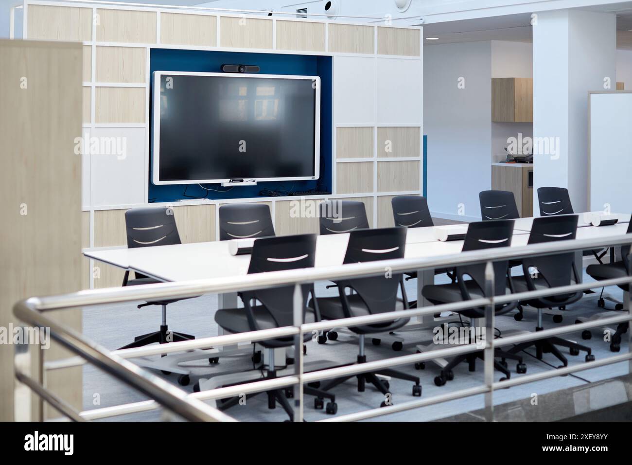 Meeting room, Monitor and camera for video conference, Office Stock ...