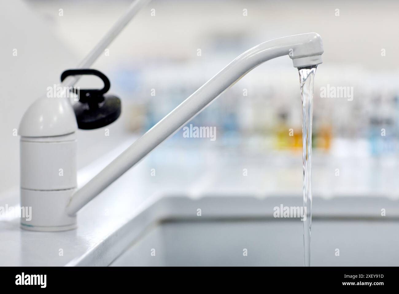 water tap, Chemical Laboratory Stock Photo - Alamy