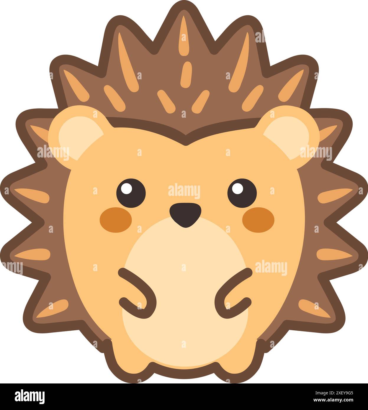 Icon of a hedgehog in a kawaii style Stock Vector Image & Art - Alamy