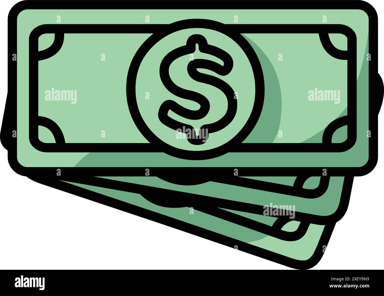 Dollar icon wealth concept Cut Out Stock Images & Pictures - Alamy