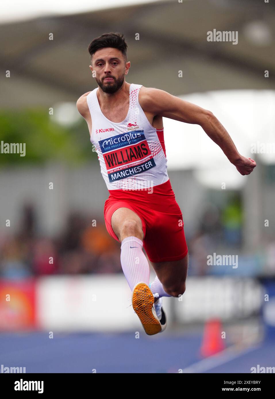 Benjamin Williams in the Men's Triple Jump during day two of the ...