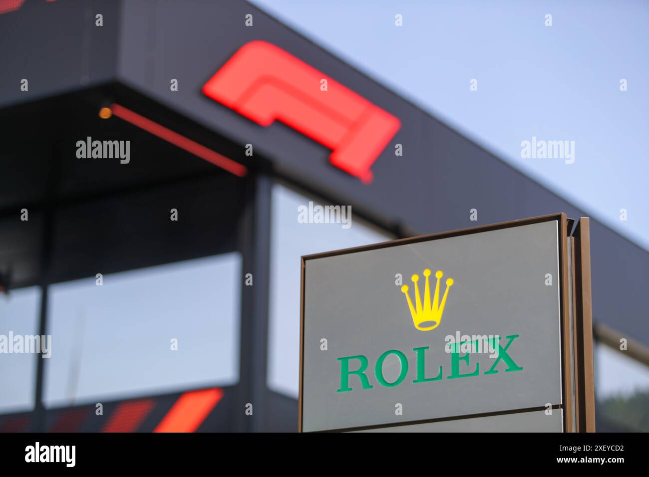 Rolex Logo and F1 in the paddock during Race day of Formula 1 Qatar ...