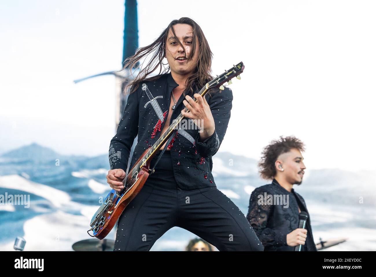 Jake Kiszka of Greta Van Fleet at Tons of Rock in Oslo, Norway on 29 ...