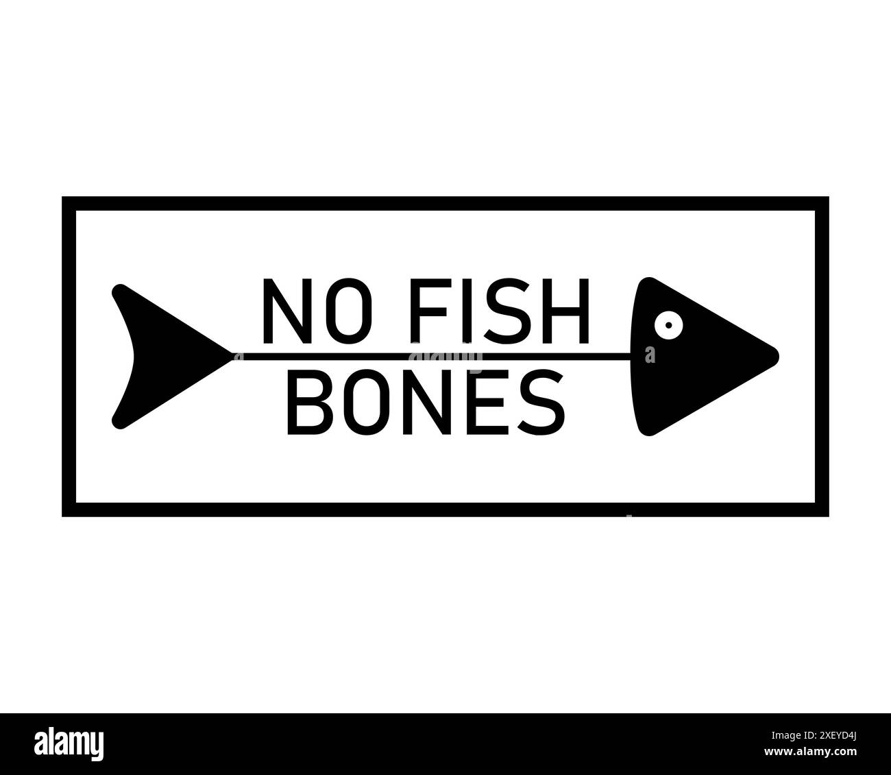 Cartoon fish bones Black and White Stock Photos & Images - Alamy