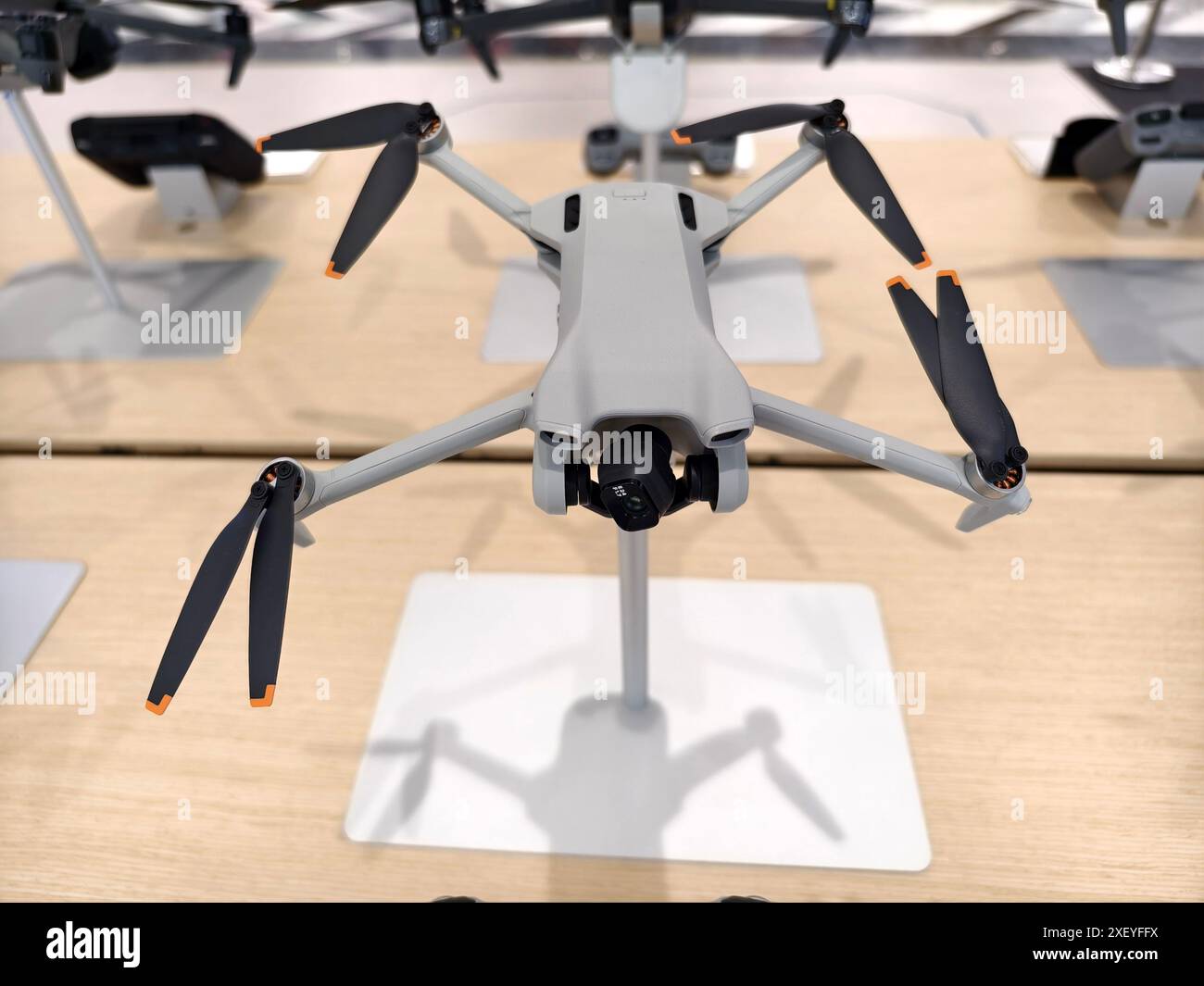 Modern drone for video and photo in the light store Stock Photo - Alamy