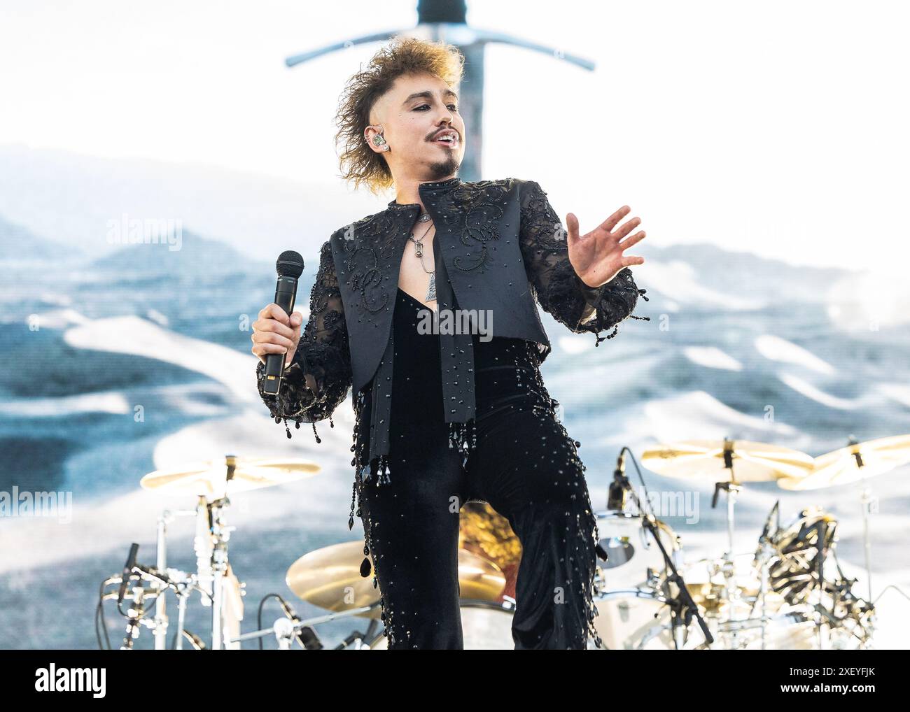 Josh Kiszka of Greta Van Fleet at Tons of Rock in Oslo, Norway on 29 ...