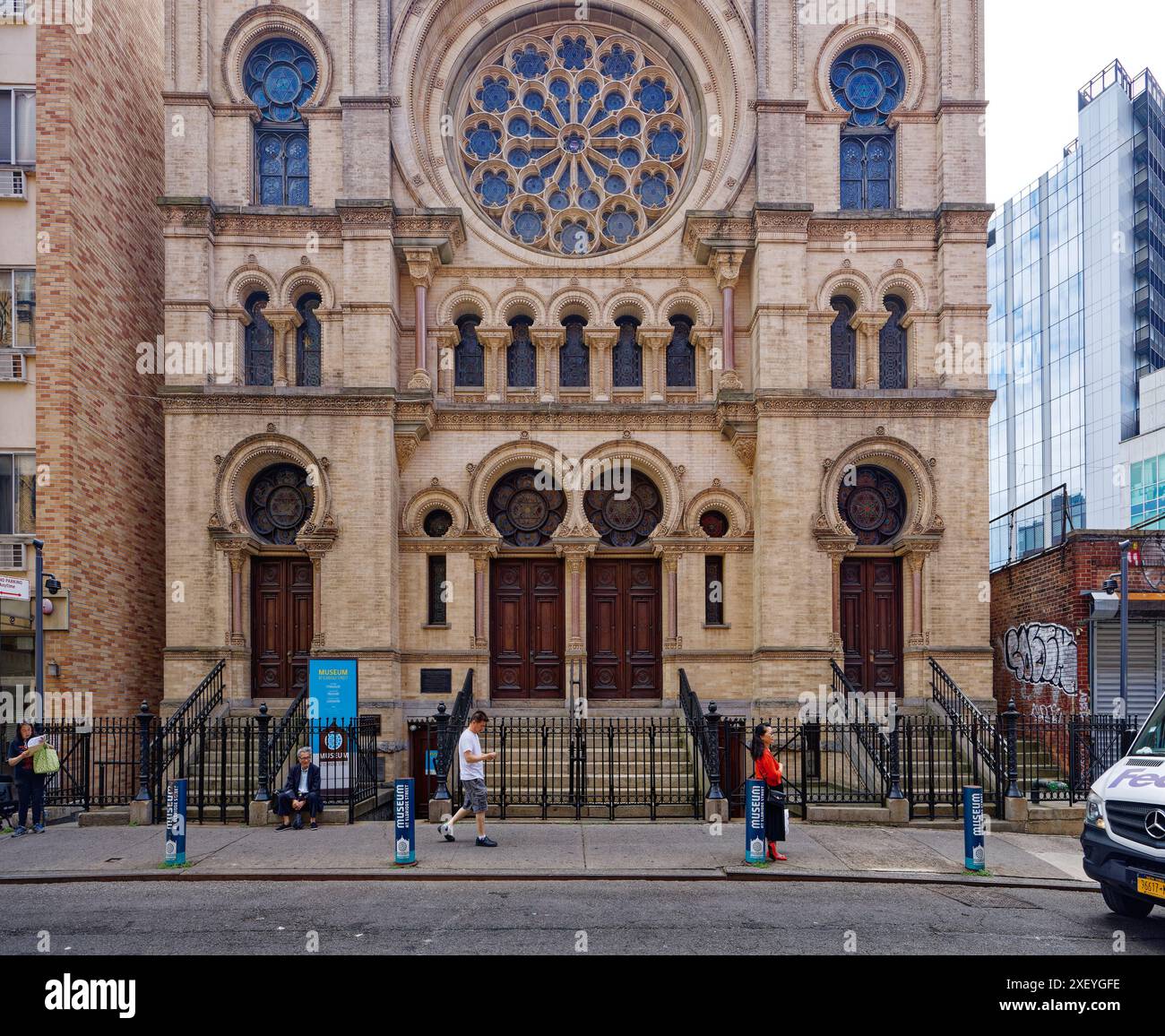 Eldridge Street Synagogue, now a museum, is a landmark and tourist ...