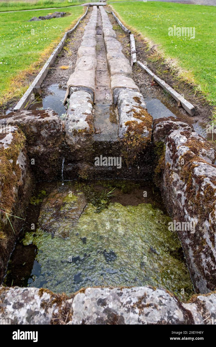 Roman aqueduct water supply at Vindolanda Roman Fort, Northumberland ...