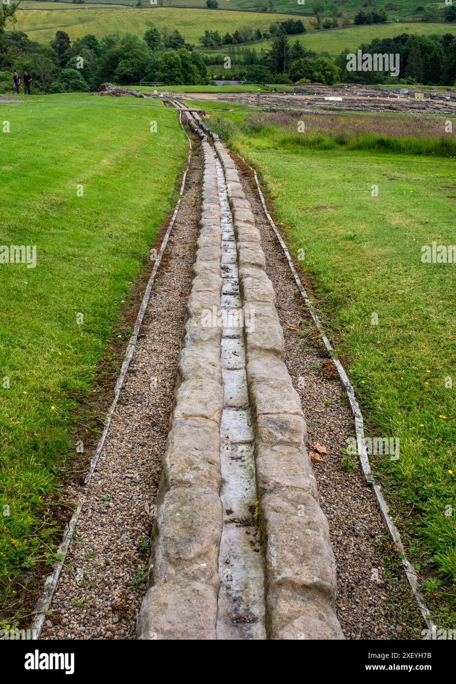 Roman aqueduct water supply at Vindolanda Roman Fort, Northumberland ...
