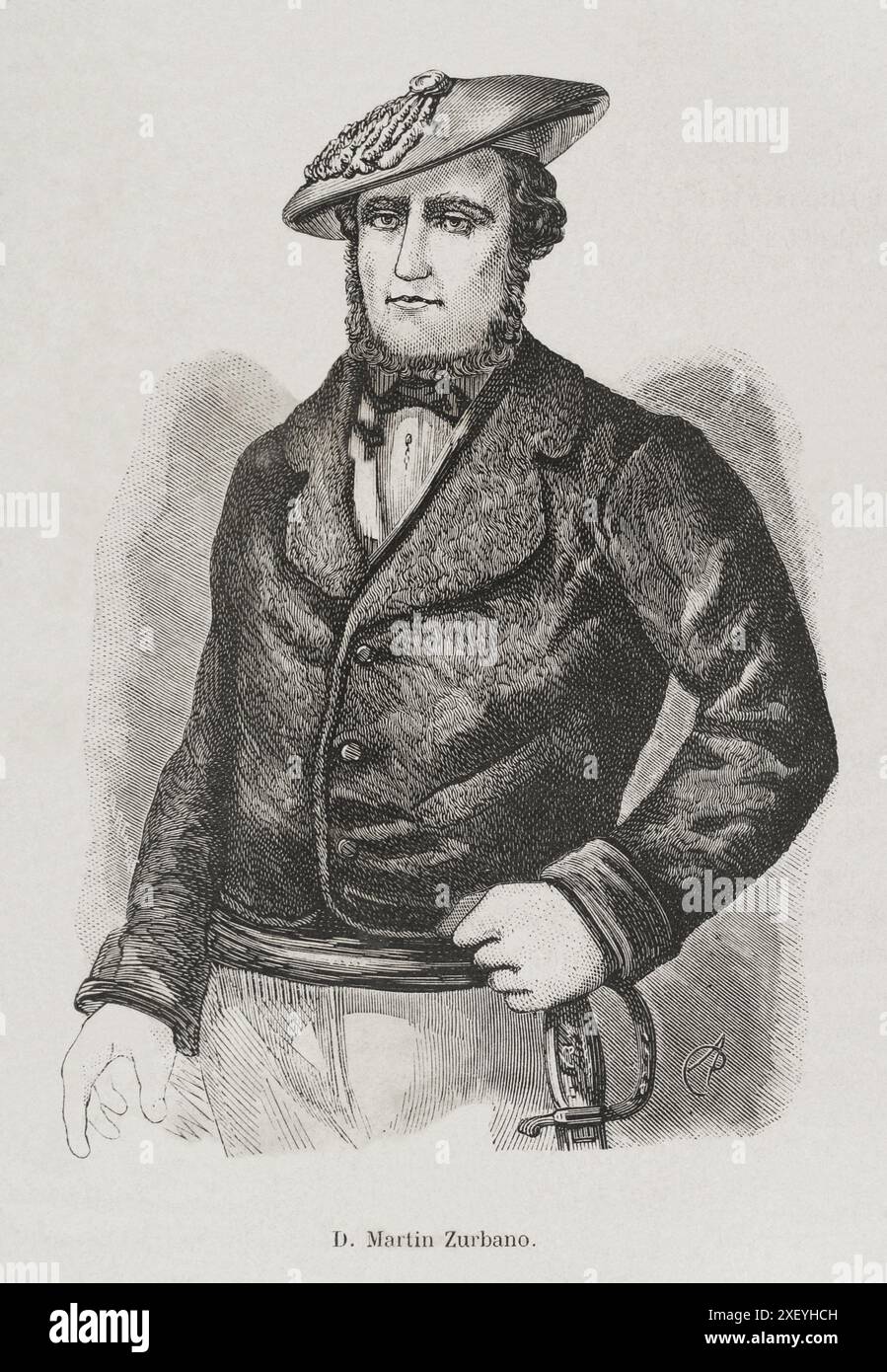 Martin Zurbano (1788-1845). Spanish guerrilla fighter. He fought in the ...