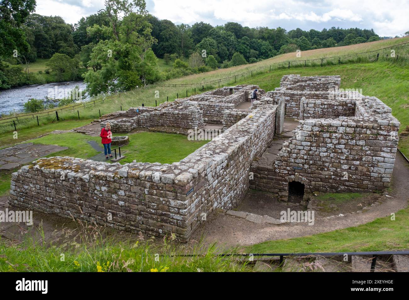 Roman Bath House at Chesters (Cilurnum) Roman Fort. Chollerford, Hexham ...