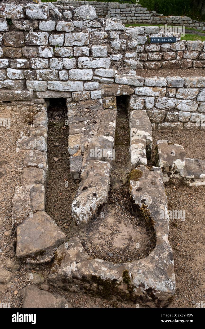 Roman Bath House at Chesters (Cilurnum) Roman Fort. Chollerford, Hexham ...