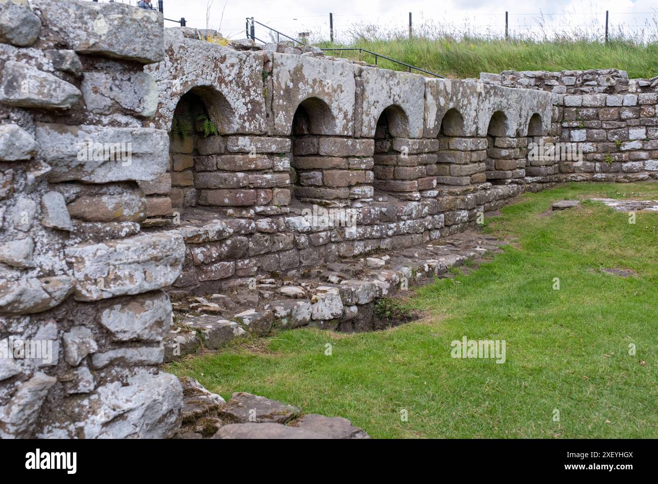 The apodyterium, changing room at Chesters Roman Bath House (Cilurnum ...