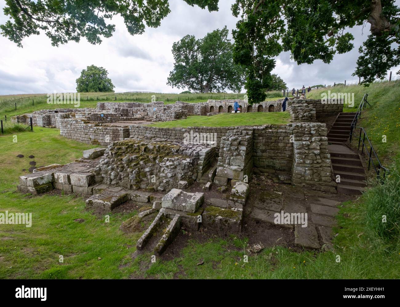 Roman Bath House at Chesters (Cilurnum) Roman Fort. Chollerford, Hexham ...