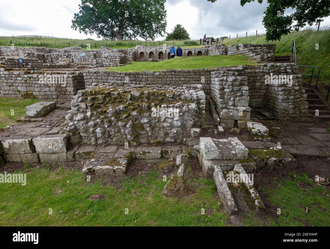 Roman Bath House at Chesters (Cilurnum) Roman Fort. Chollerford, Hexham ...