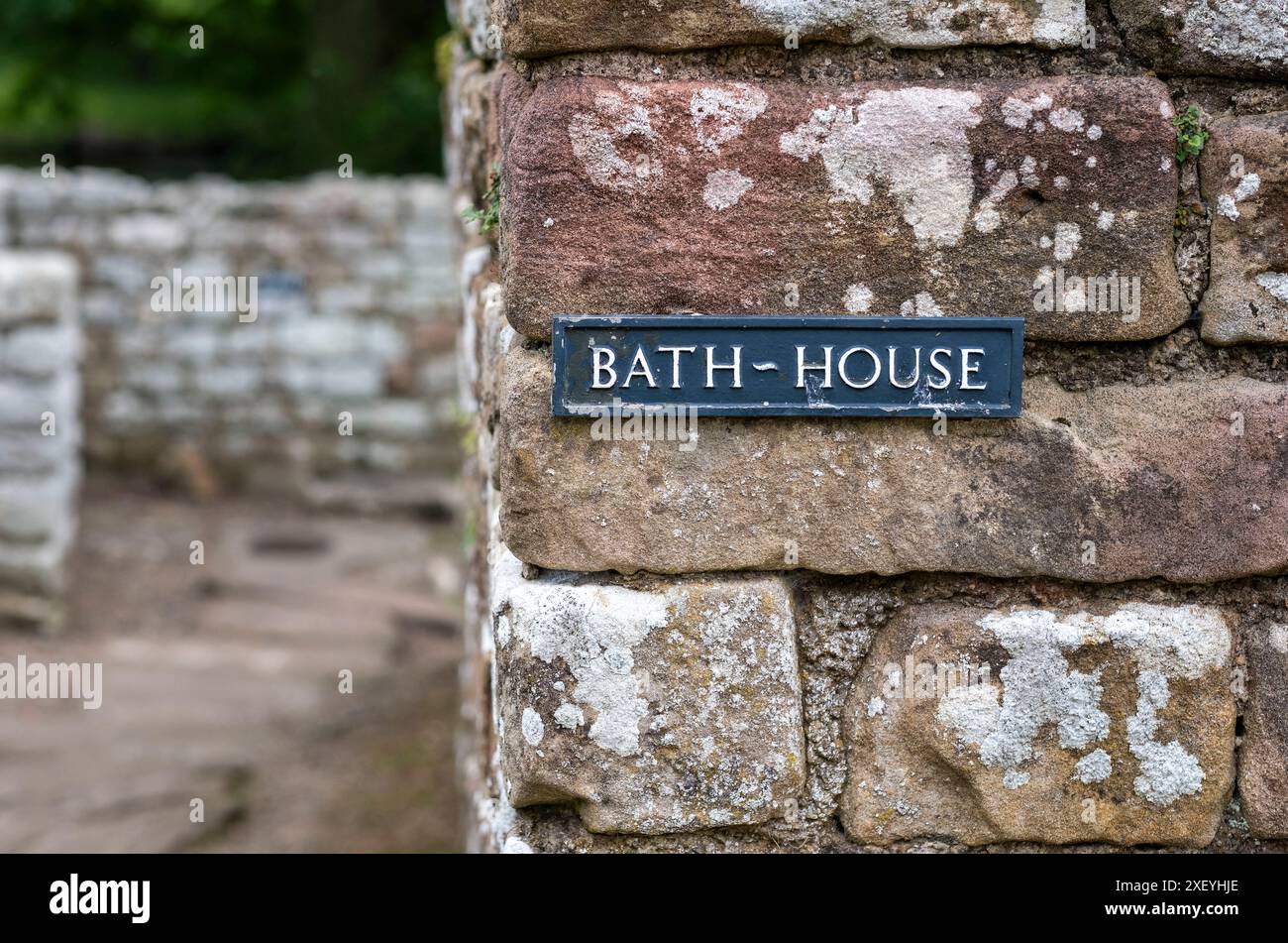 Roman bath house at chesters cilurnum roman fort hi-res stock ...
