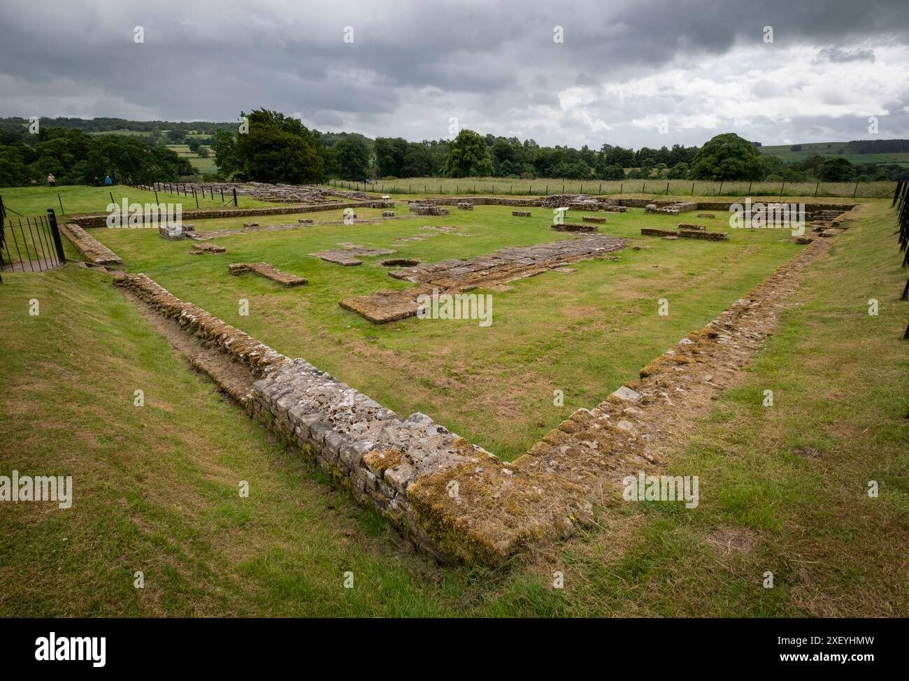 Chesters Roman Fort, Chollerford, Hexham, Northumberland, England Stock ...