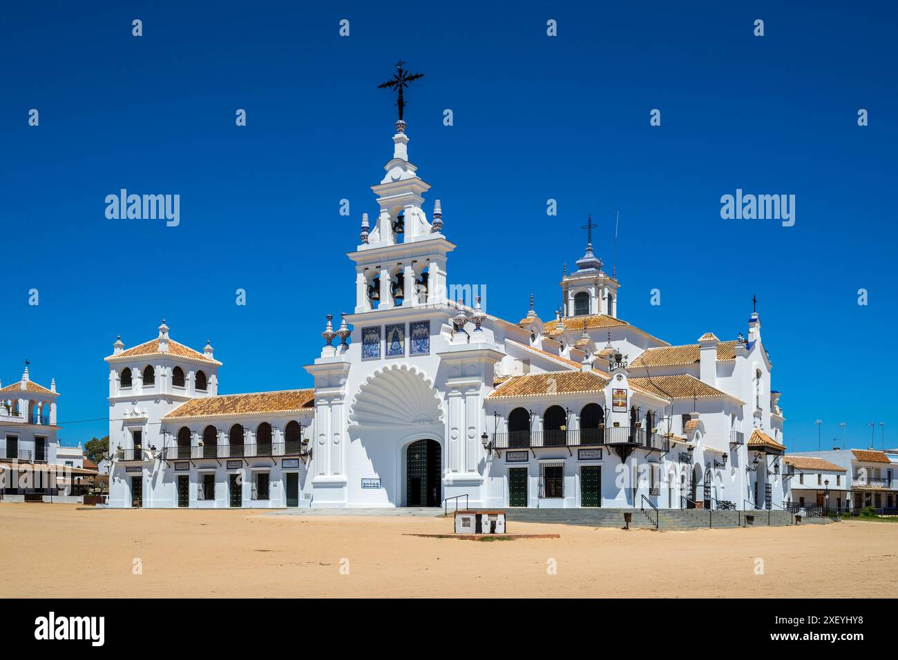 Ermita de la Virgen del Rocio, El Rocio, Huelva, Andalusia, Spain Stock ...
