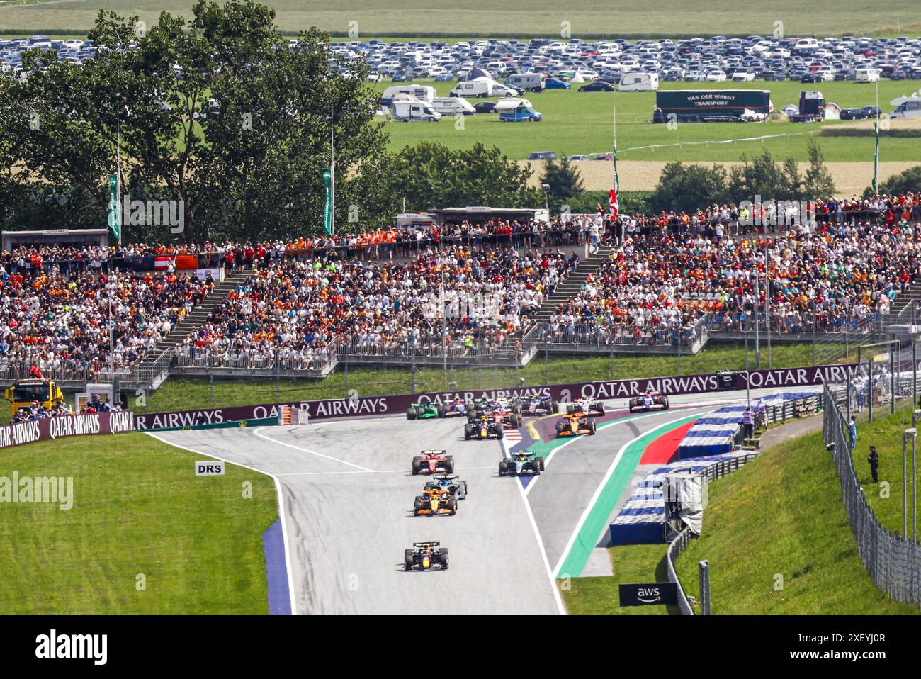SPIELBERG - Max Verstappen (Red Bull Racing) during the Austrian Grand ...