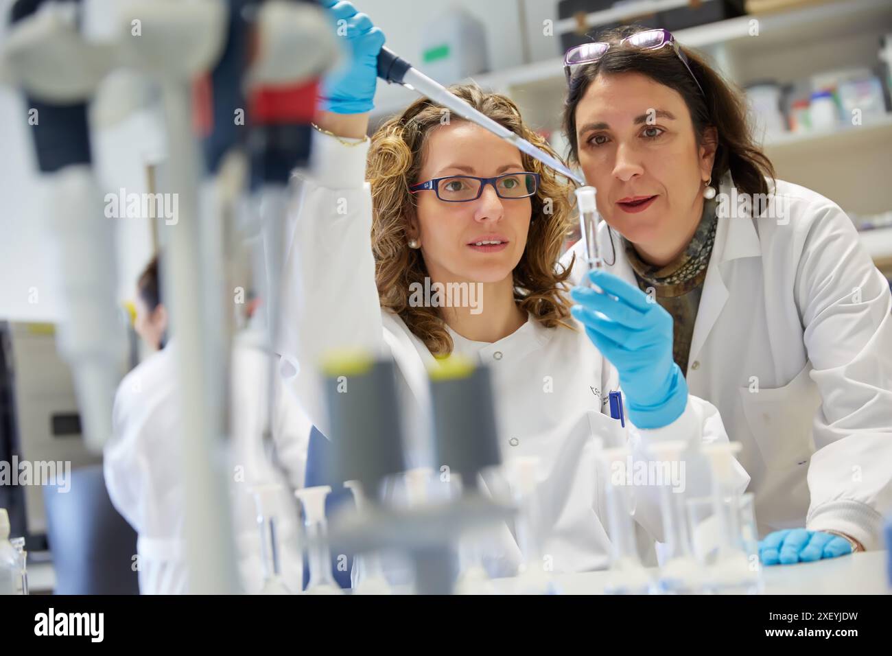 Sample preparation with micropipette.. Polymer characterization ...