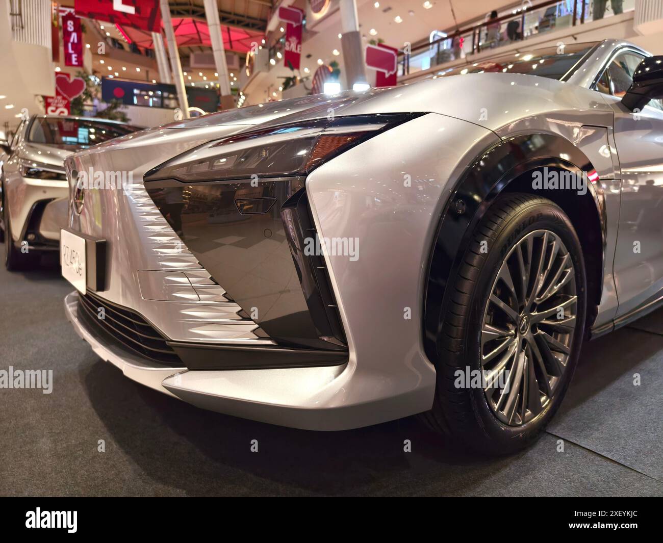 PHUKET, THAILAND- June 10, 2024: Modern cars inside an Lexus showroom ...